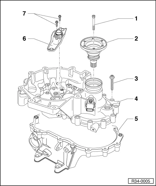 Volkswagen Workshop Manuals > Polo Mk4 > Power transmission > 5 - Speed ...