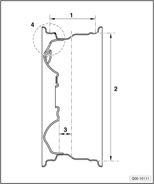 Volkswagen Workshop Service and Repair Manuals > Polo Mk4 > Wheels, rim ...