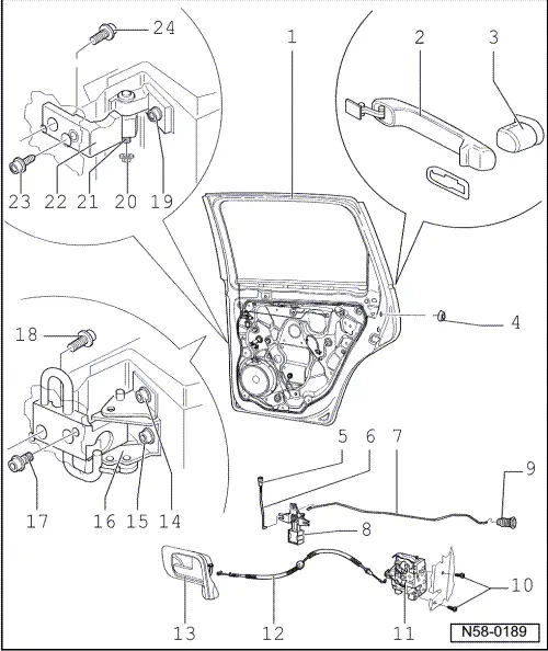 Volkswagen Workshop Service and Repair Manuals > Polo Mk4 > Body ...