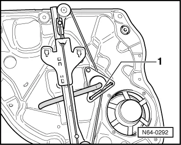 Remove & Install Volkswagen Polo Mk4 Power Window Drive - Subframe Assembly