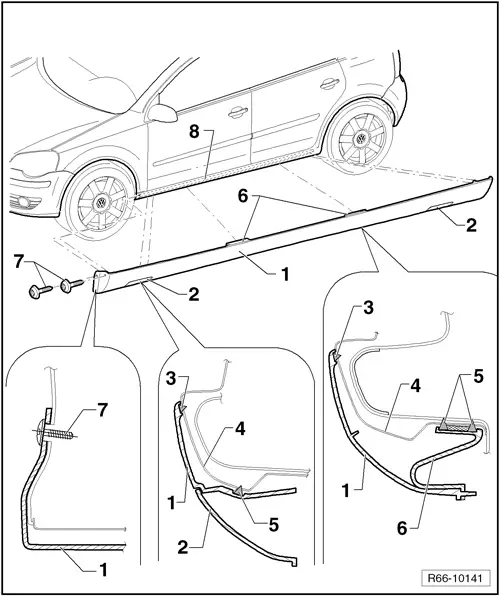 Volkswagen Workshop Service and Repair Manuals > Polo Mk4 > Body ...