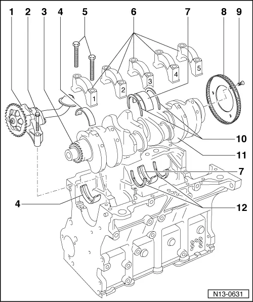 Volkswagen Workshop Service and Repair Manuals > Polo Mk5 > Power unit ...