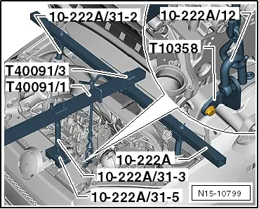 Volkswagen Workshop Manuals > Up! > Power unit > 3 cyl. injection engine, toothed belt drive (4 ...