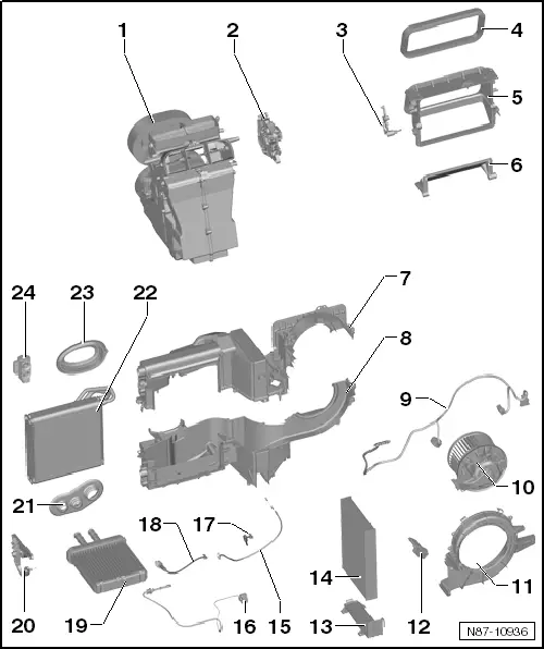 Volkswagen Workshop Service and Repair Manuals > Up! > Heating ...
