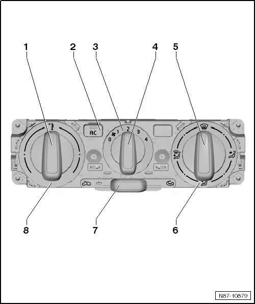 Volkswagen Workshop Service and Repair Manuals > Up! > Heating ...